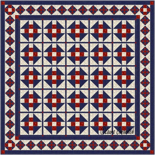 Churn Dash Quilt Block | LC's Cottage